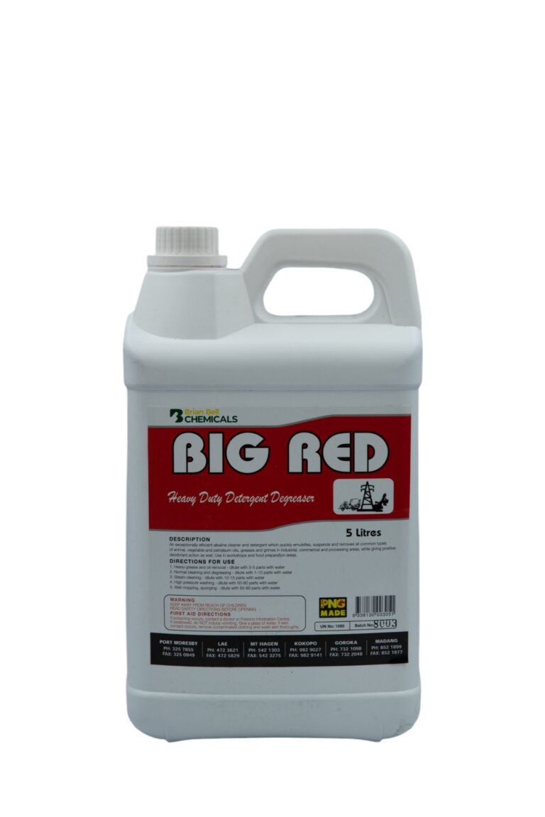 BIG RED LIQUID CLEANER/DEGREASER (5 LITERS) - Brian Bell Chemicals