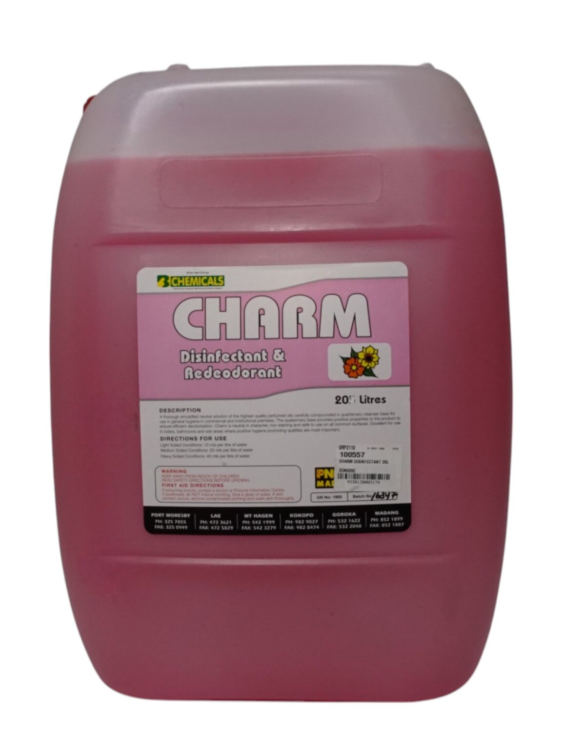 CHARM DISINFECTANT (20 LITERS) - Brian Bell Chemicals