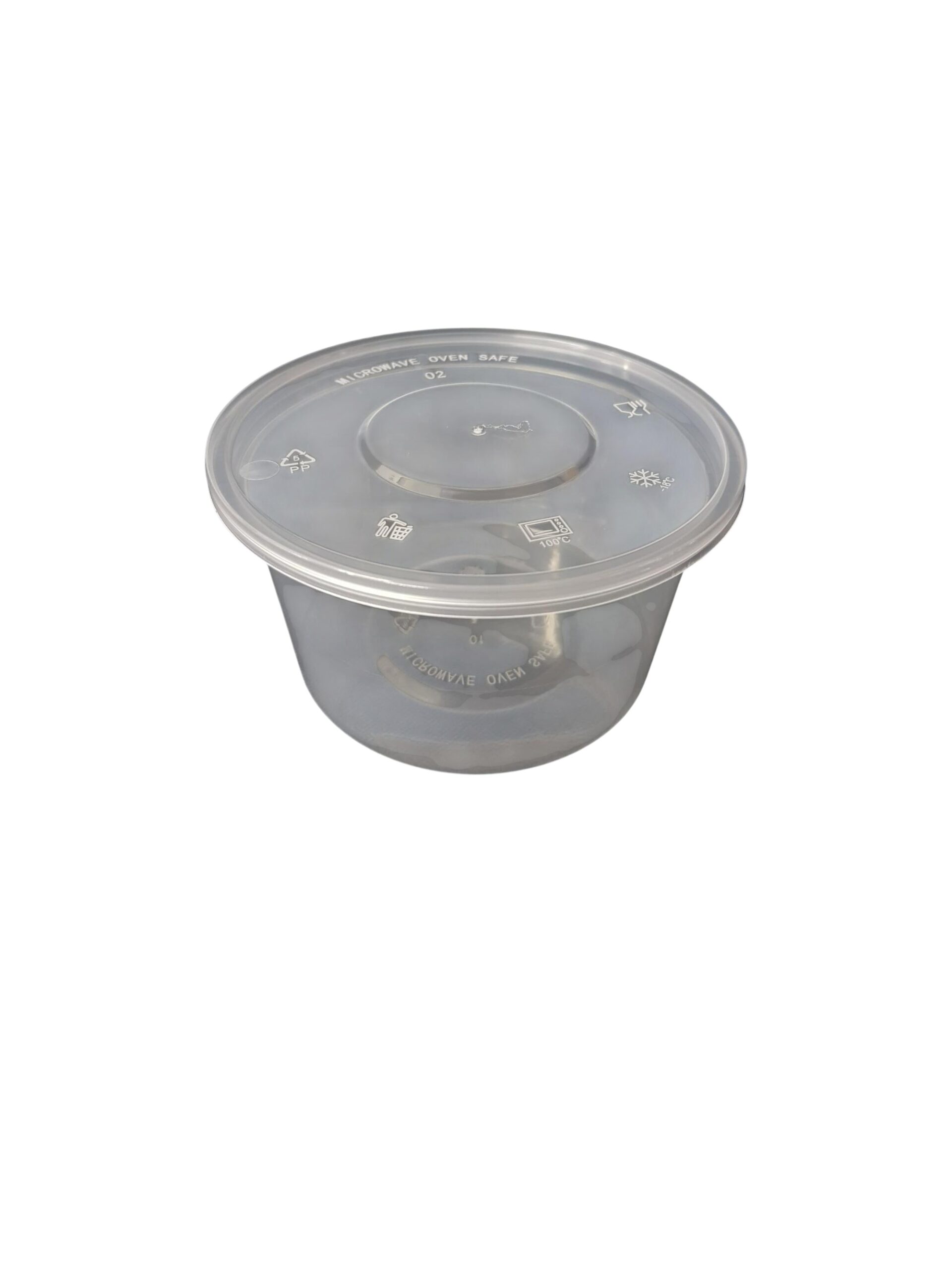 PP CLEAR ROUND CONTAINER 500 ml/RD - Brian Bell Chemicals
